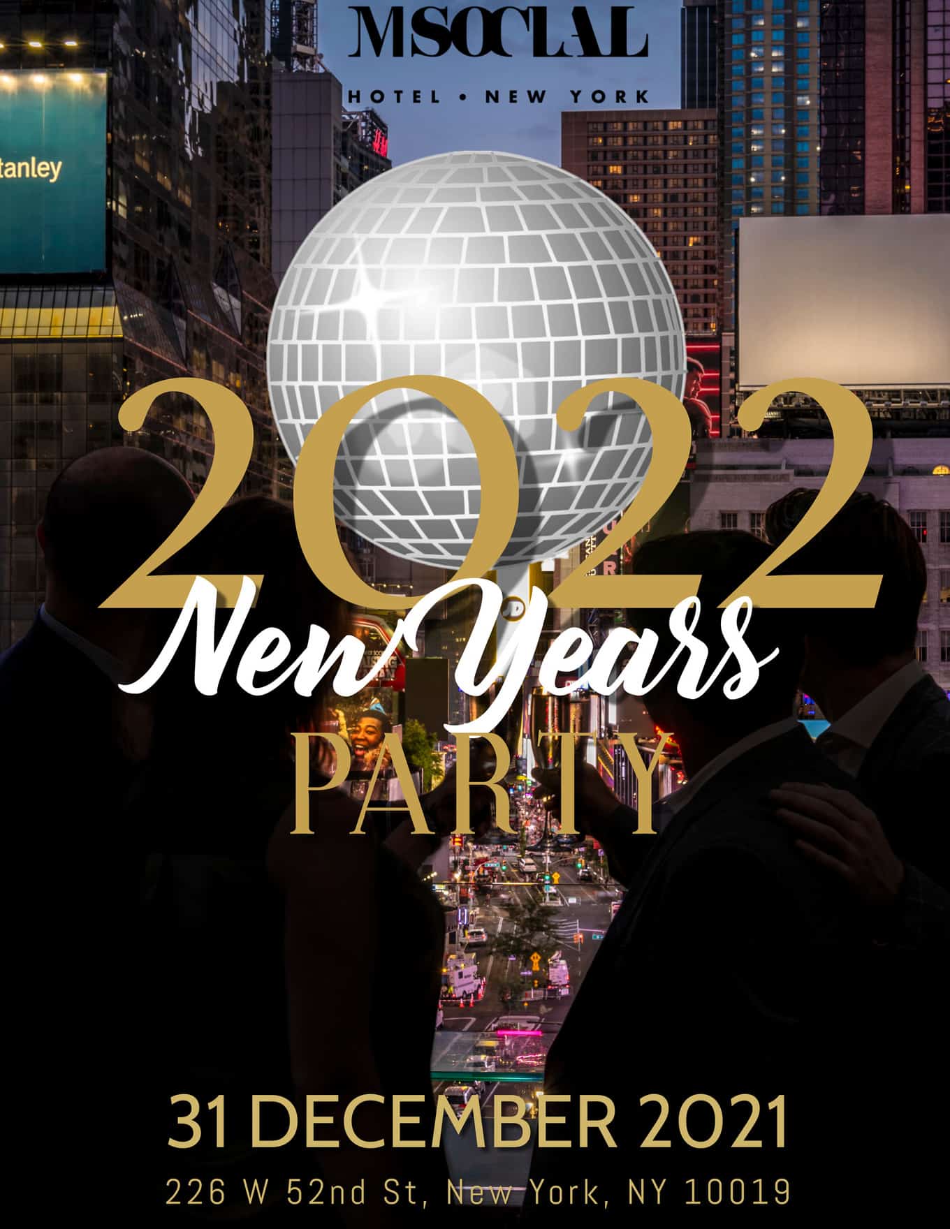 2022 Supernova Ball Drop View New Years Eve Party at M Hotel