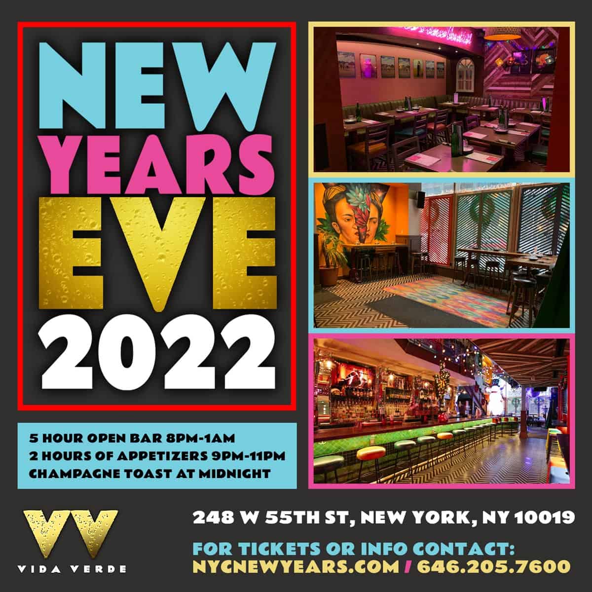 Vida Verde NYC New Years Eve