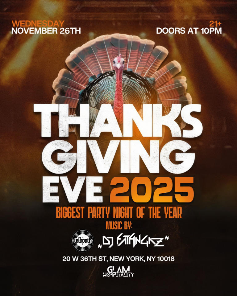 Thanksgiving Eve at HK Hall NYC, Best Pre-Thanksgiving Party Manhattan