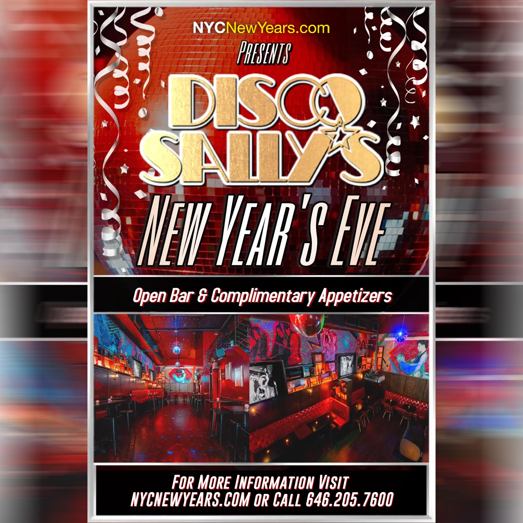 NYC New Years Eve Family Friendly at Disco Sally’s Times Square